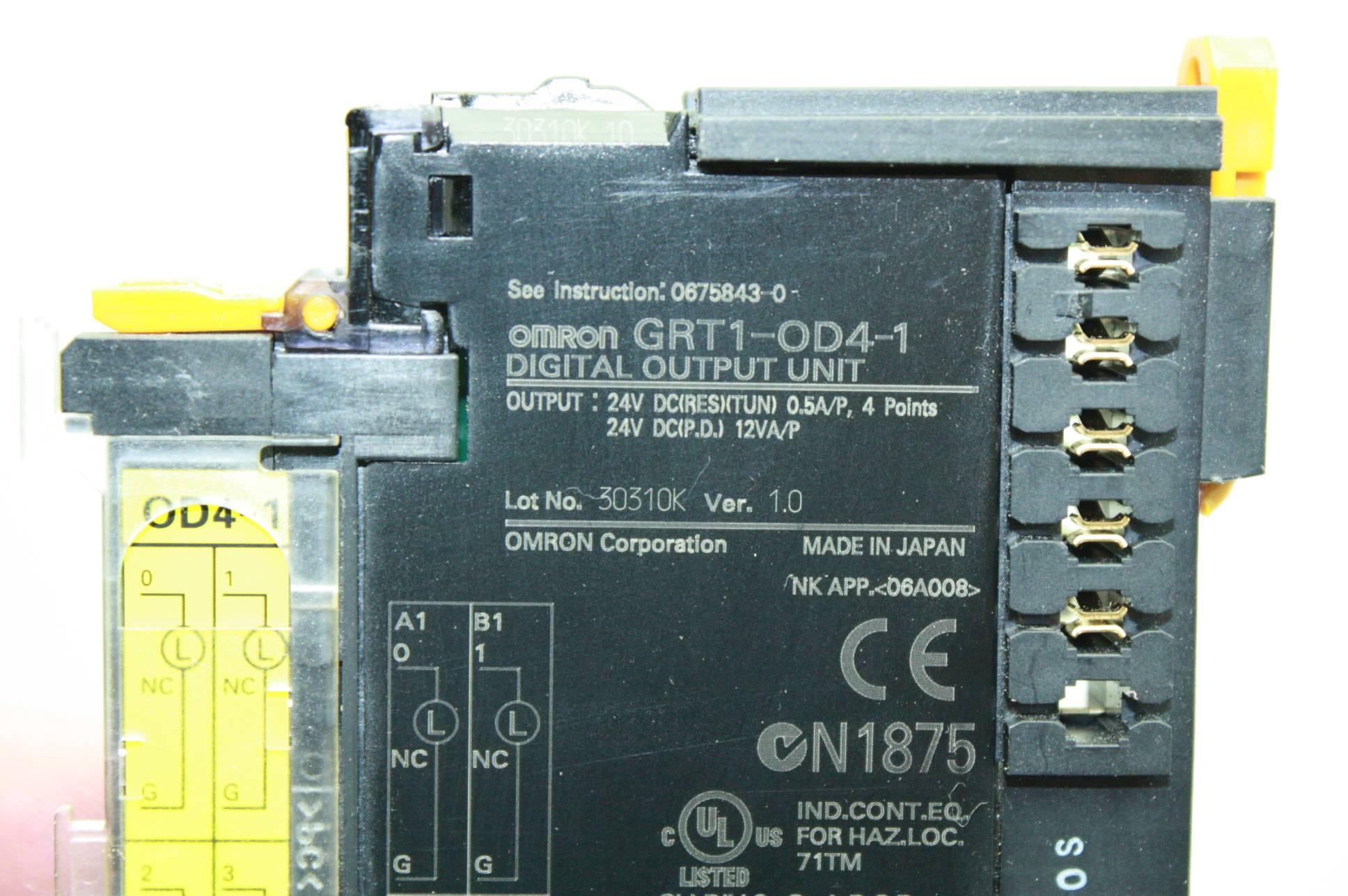 8 Omron GRT1-OD4-1 Digital Input Units / PLC Module / (4) NPN Outputs - Used - Motion ...