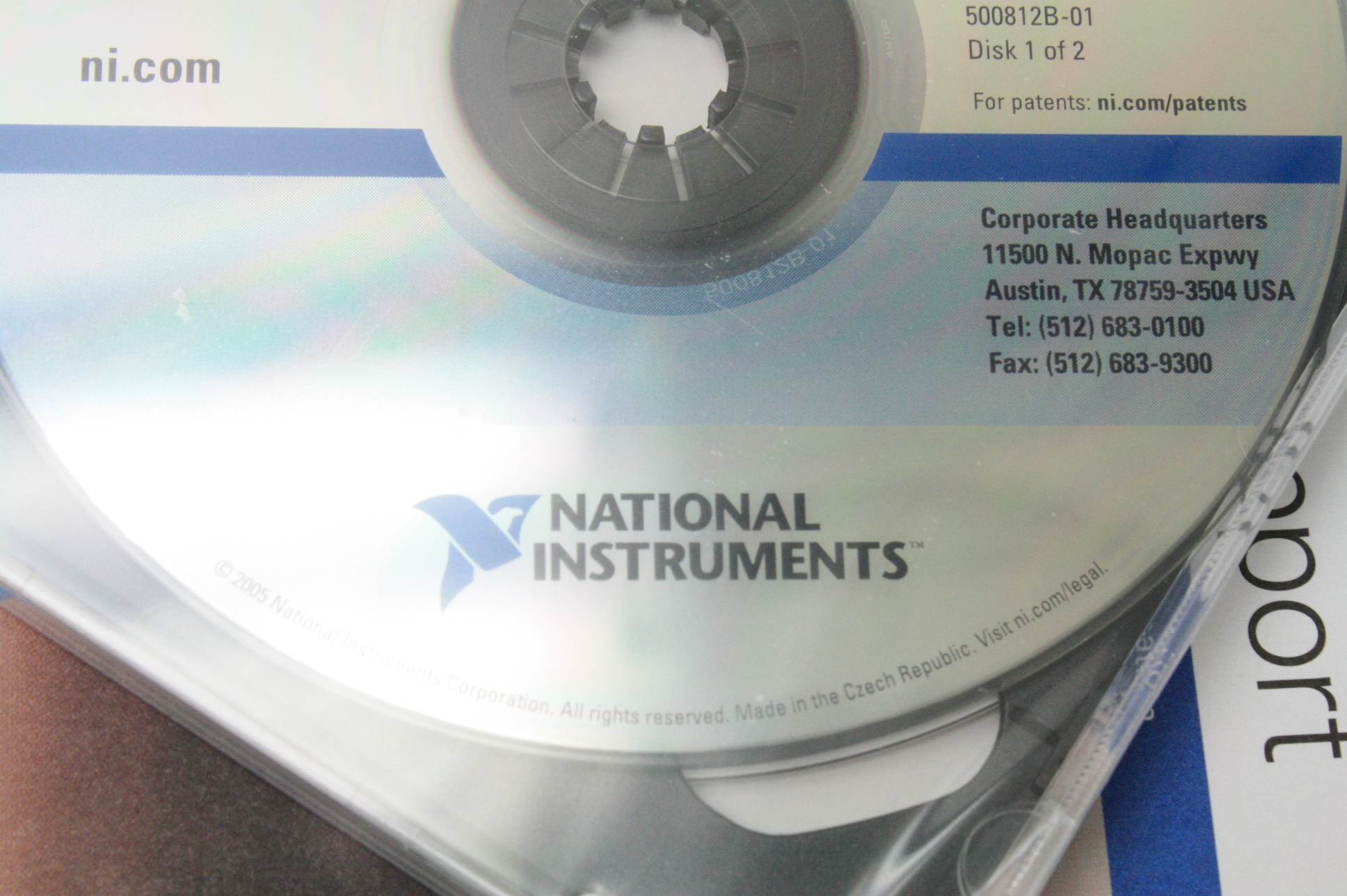 National Instruments Software National Instruments 500812B 00 NI